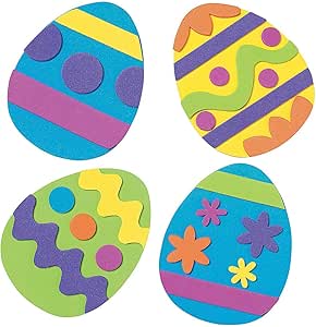 Amazon.com: Foam Easter Egg Magnet Craft Kit - Makes 12 - Crafts for ...
