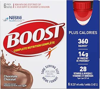 BOOST Plus Calories Chocolate, 24x237ml (Pack of 24): Amazon.ca: Health ...