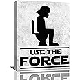Amazon.com: citari Use The Force - Funny Bathroom Wall Art Vintage ...