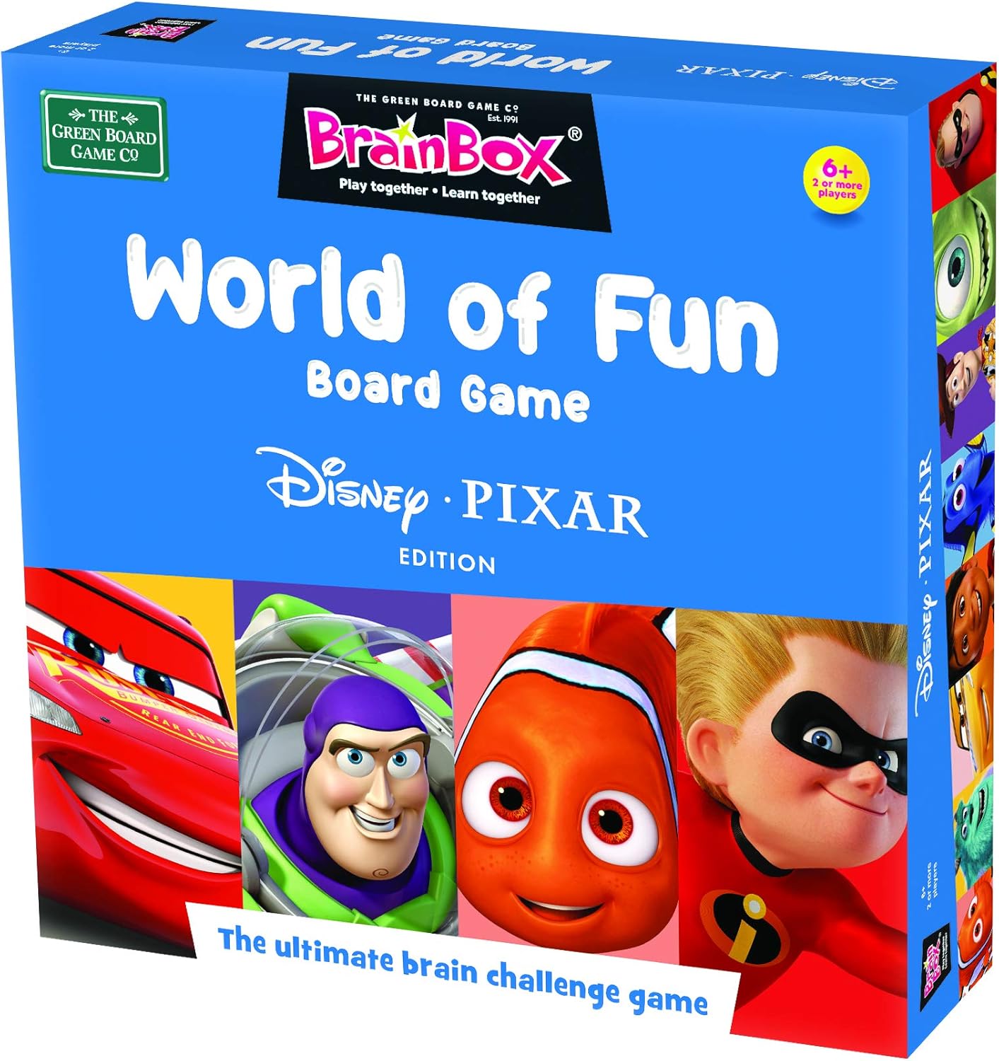 Brainbox Games GRE91035 BrainBox: Pixar Board Game, Mixed Colours ...