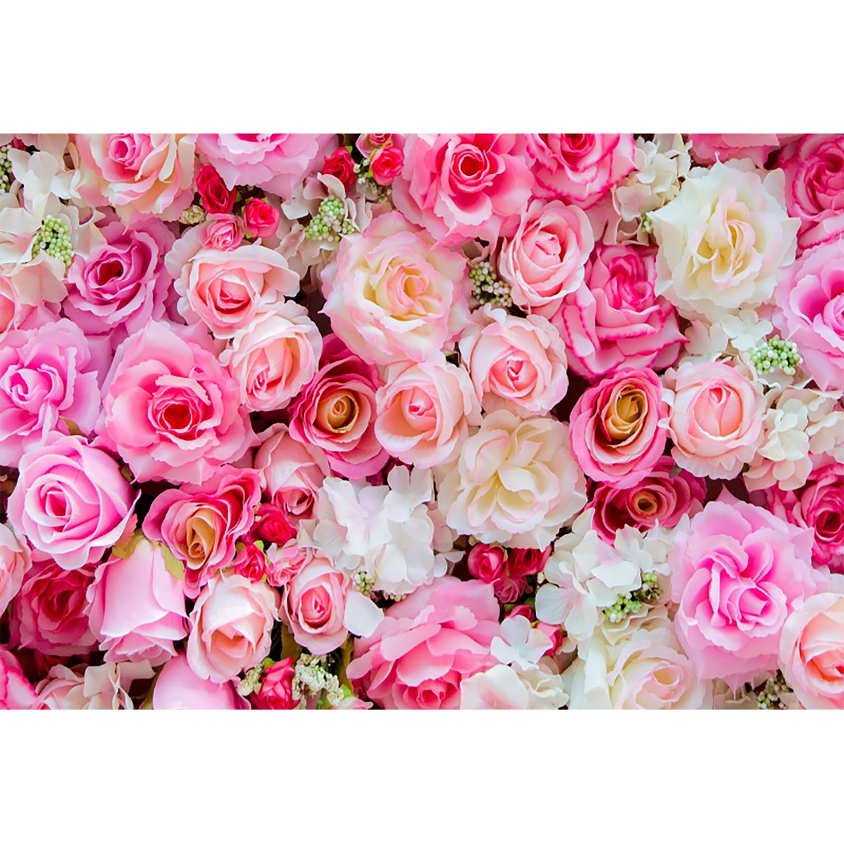 Baocicco 10x8ft Pink Rose Backdrop Flowers Roses Wall Lovers Valentine ...