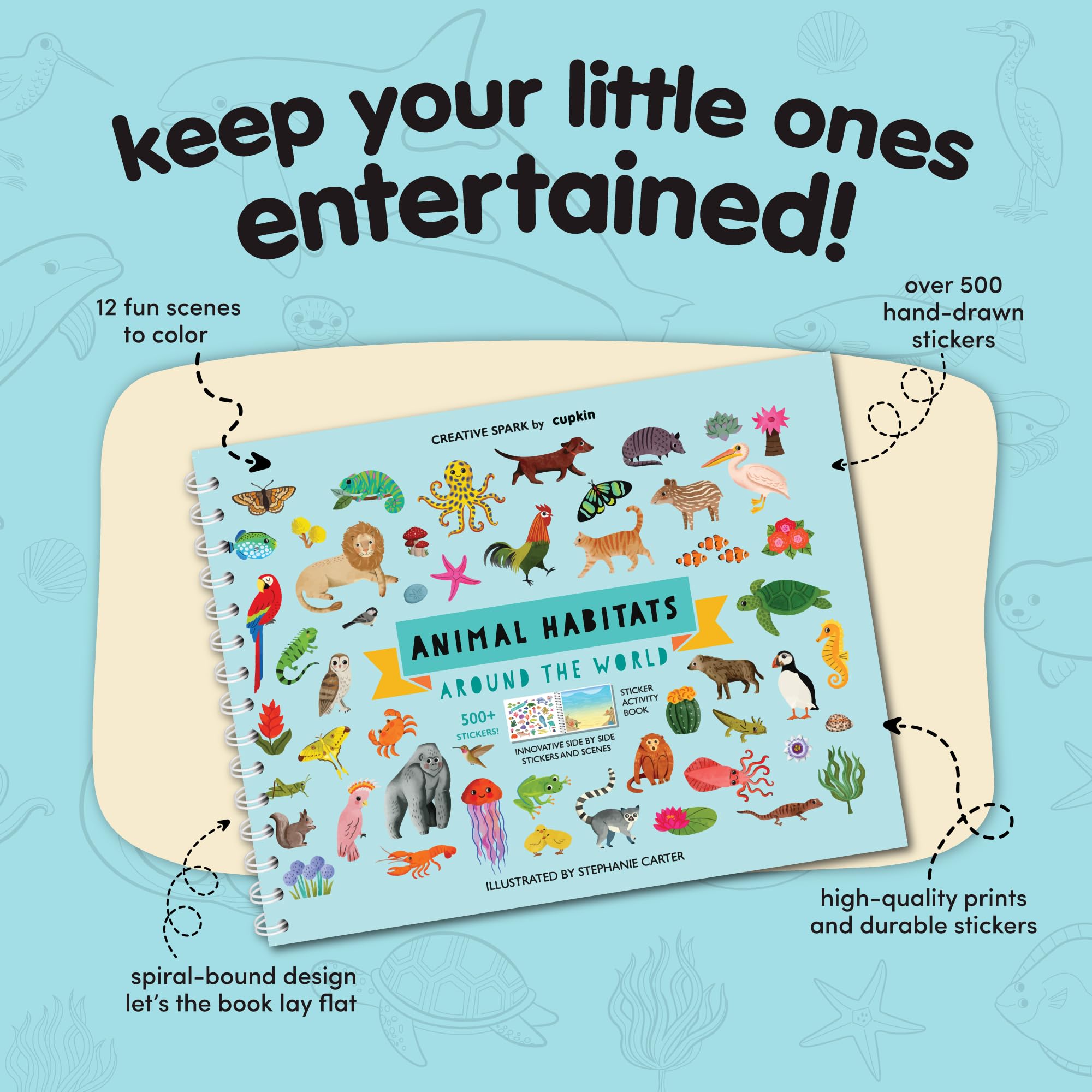 Mua Animal Sticker Book Activity for Kids, Toddler Airplane Travel ...