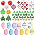 Amazon.com: Valentines Day Decor Tree Decorations Set, 72 Pcs Ornaments ...
