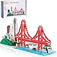 Amazon.com: KLMEi Micro Building Blocks Set for Adults San Francisco Golden Gate Bridge ...