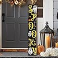 Amazon.com : Halloween Welcome Porch Sign Decor Spooky Wooden Hanging ...
