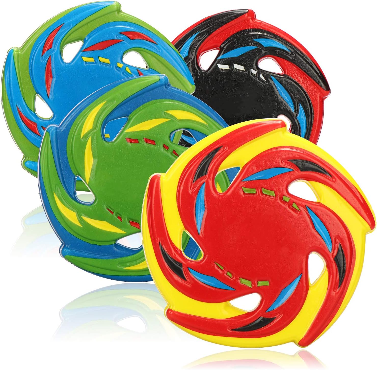 Fresbee Disco per Frisbee 22 cm 4 Pezzi - Colorati com-four® 4X Frisbee ...