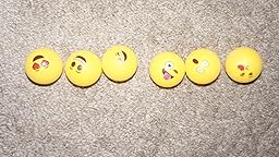 Amazon.com: Emoji Universe Beer Pong Balls, Table Tennis Balls, 6-Pack ...