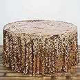 Amazon.com: Efavormart 120" Big Payette Sparkly Sequin Round Tablecloth for Wedding Banquet ...
