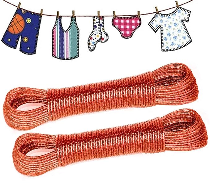 KitchenFest Laundry Rope 20 meter PVC Coated Steel Anti-Rust Rope ...