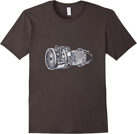 Amazon.com: Jet Engine Blueprint Amazing T-shirt - Engineers ...
