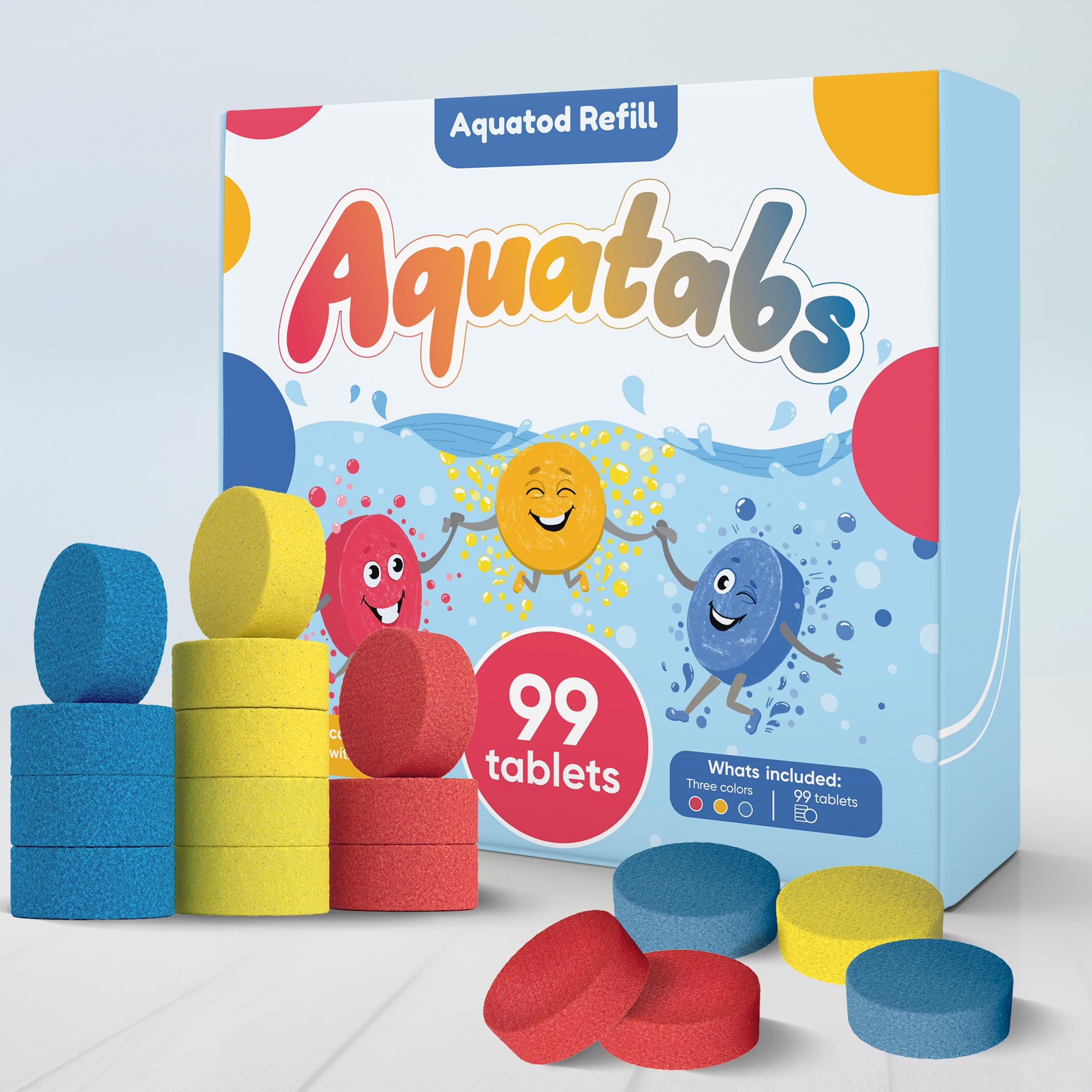 Mua Aquatod Refill-99 pc Aquatabs, Bath Color Tablets for Kids, Water ...