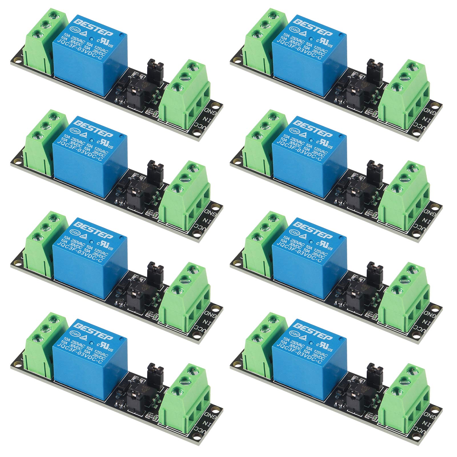 Mua 8 Pack 3V 1 Channel Relay Power Switch Module with Optocoupler Opto ...