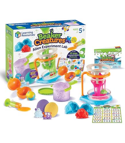 Science Lab Kit KidzLabs Glow Critter Lab - Illuminated Test Tubes With ...