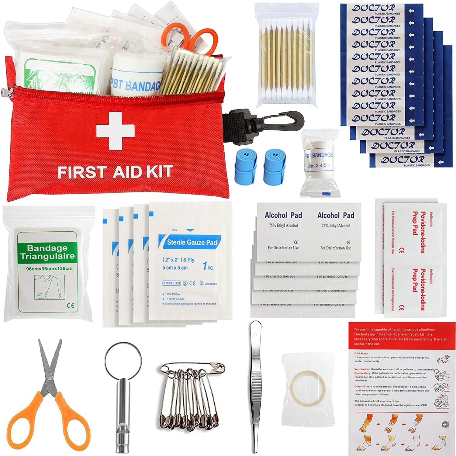 Mua Small First Aid Kit -98 Piece First Aid Kit, Small Travel First Aid ...