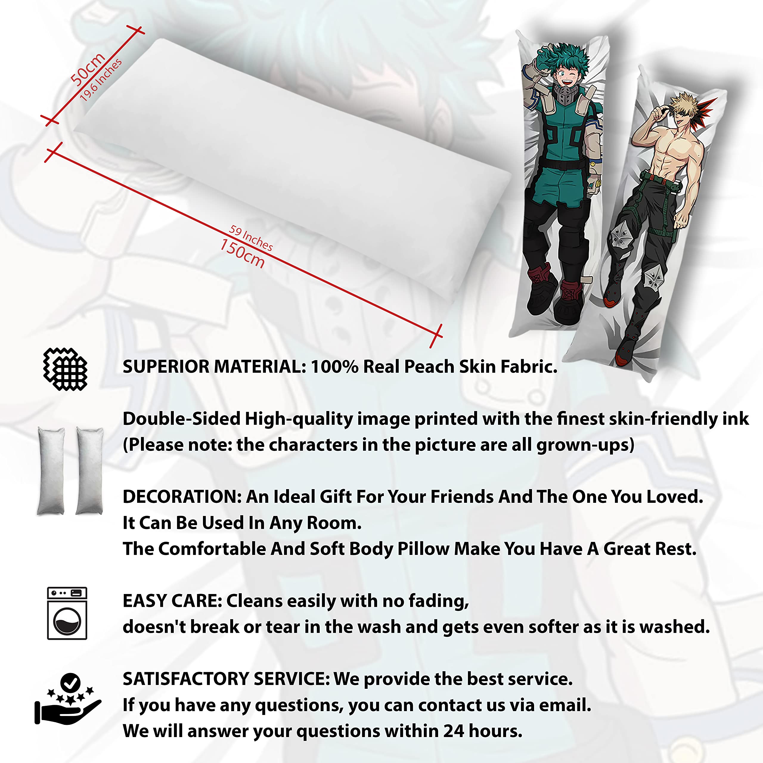 Mua Drawyme Bakugo Dakimakura Anime Body Pillow Case My Hero Academia ...