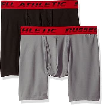 Russell Athletic Men's Performance Boxer Brief Underwear at Amazon Men ...