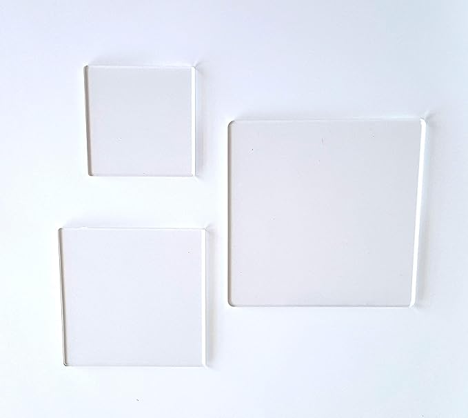 Amazon.com: 25 Acrylic Square Clear (Select Size) (1.5"): Arts, Crafts ...