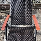Amazon.com: Tangkula Rattan Folding Chair, Brown: Kitchen & Dining