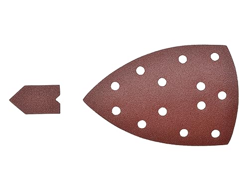 Silverline 282540 Hook and Loop 1/3 Sheets Punched, 60 Grit - Set of 10 ...