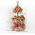 Amazon.com: Home Dess Chef Buddy Three Tier Square Glass Buffet and ...