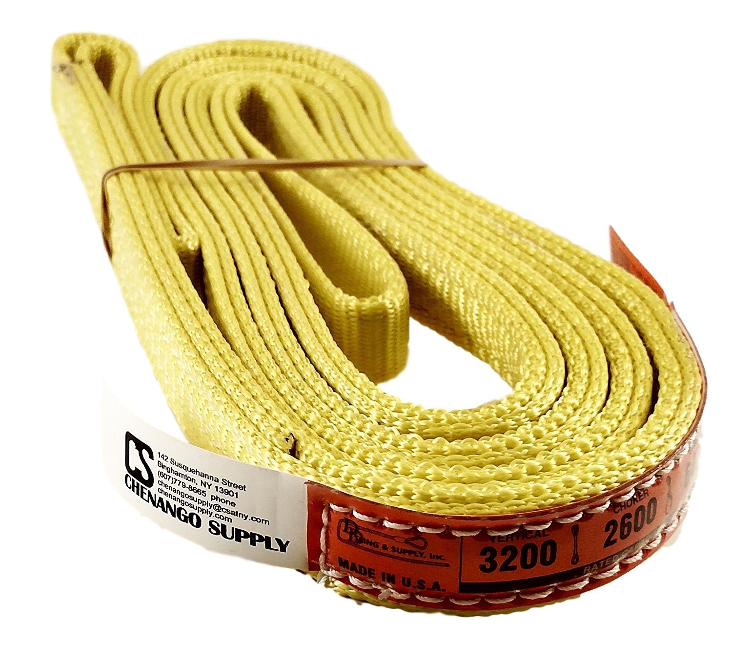 6,400 Basket 1 x 3 2,600 Choker USA Made Nylon 3,200 lbs Vertical Heavy ...