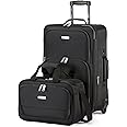 Amazon.com | Amazon Basics Luggage Sets, One 23-Inch Carry On Softside ...