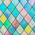 Amazon.com: Colorful Stained Glass Window Film, Rainbow Door Privacy ...