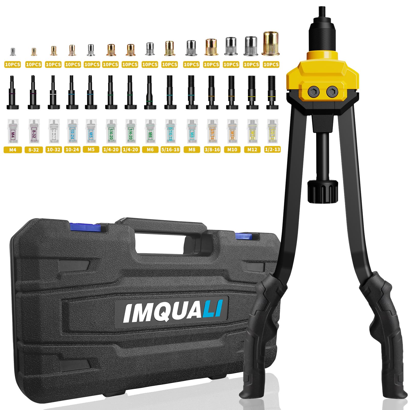 Mua IMQUALI Rivet Nut Tool Rivet Nut Kit, 16" Rivnut Tool Kit with 14 ...