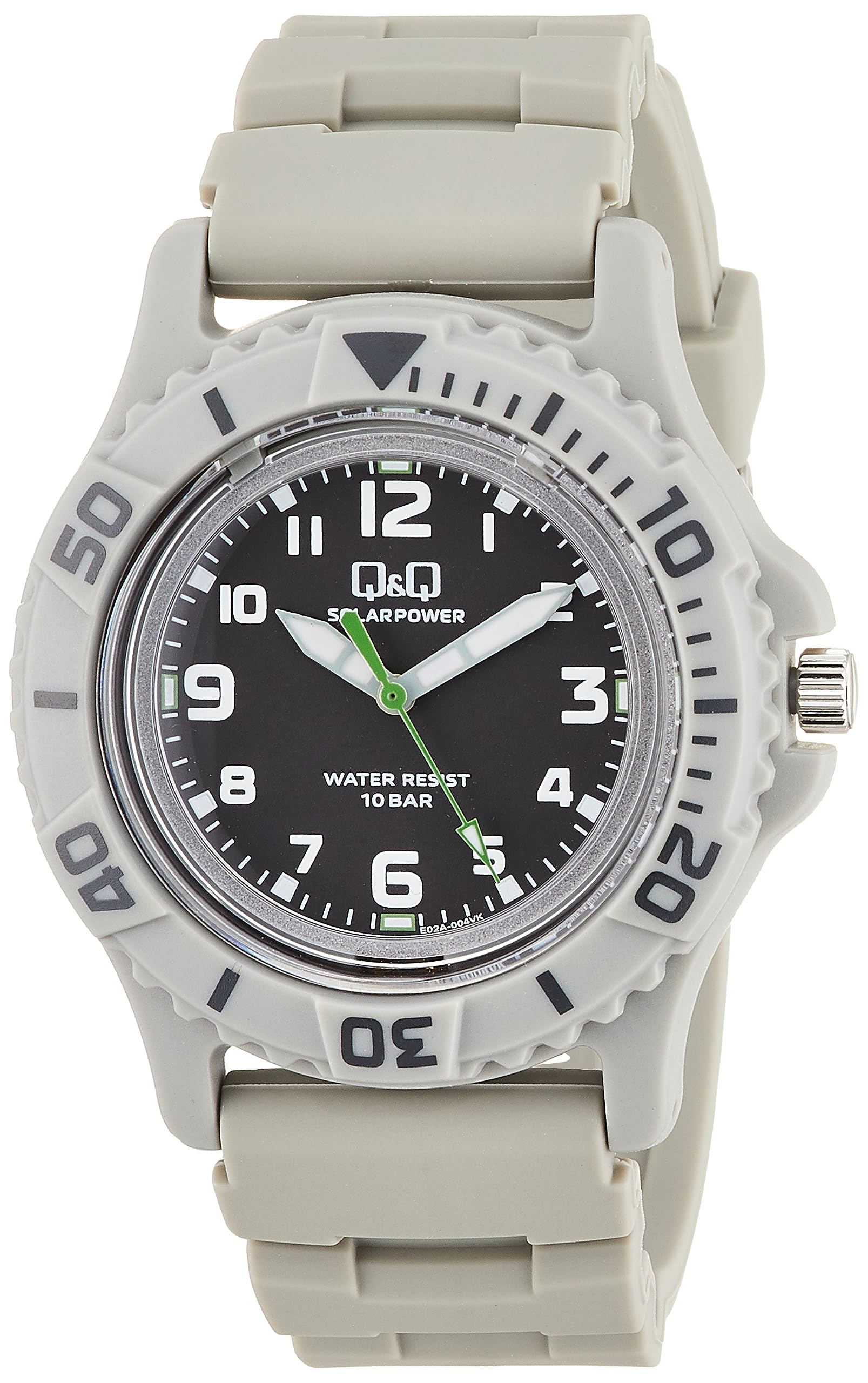 Mua Citizen Q&Q Analog Solar Watch, Water Resistant to 10 ATM, Urethane Strap, gray, Classic ...