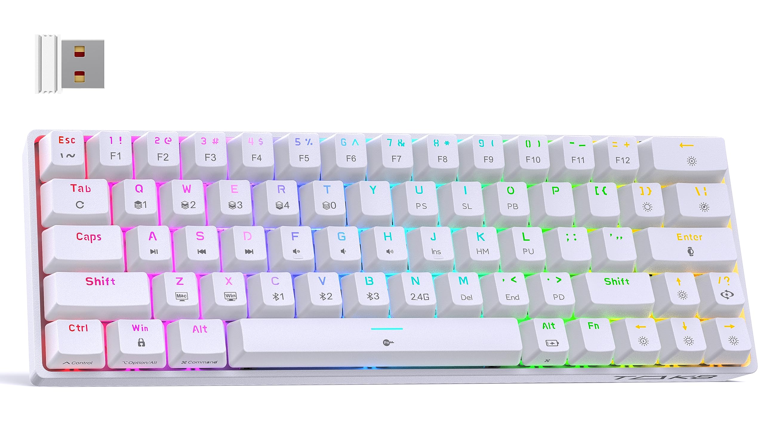 Mua TMKB T63 Gaming Keyboard Mechanical Wireless with Red Switch ...