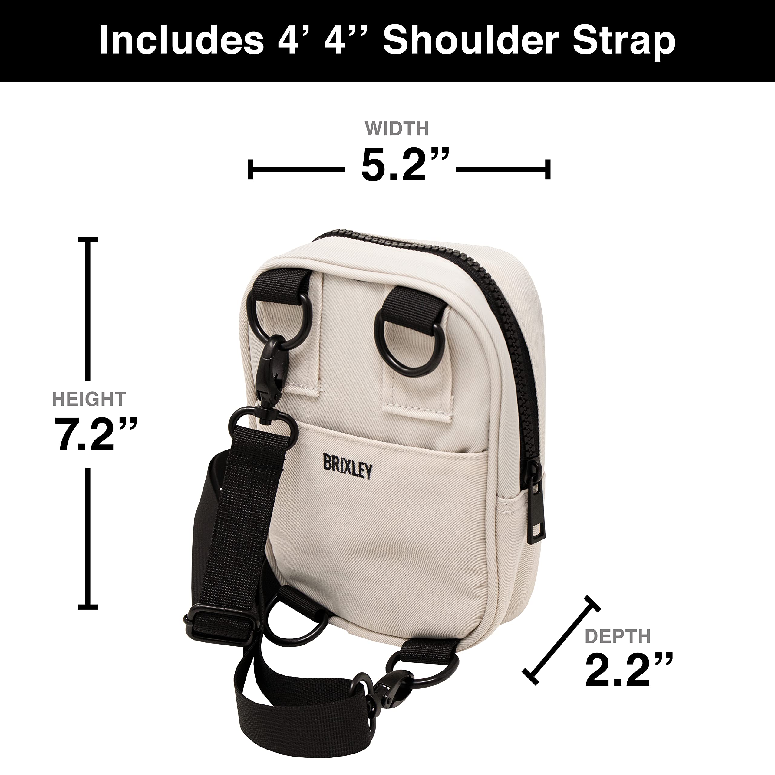 Mua Brixley Crossbody Sling Bag – Travel Purse for Women, 9 Pocket ...