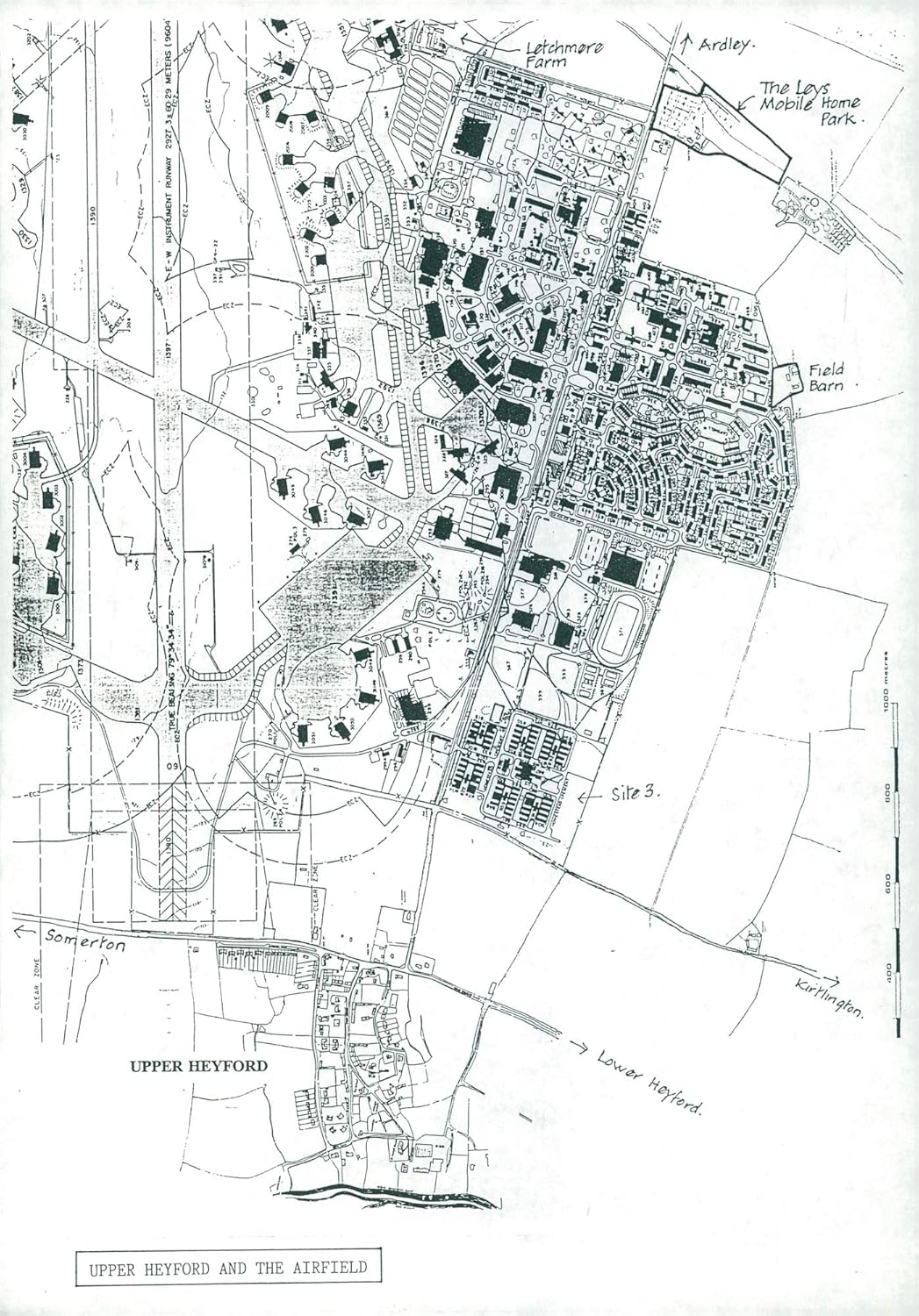 Amazon.com: Vintage photo of The geography of the area RAF Upper ...