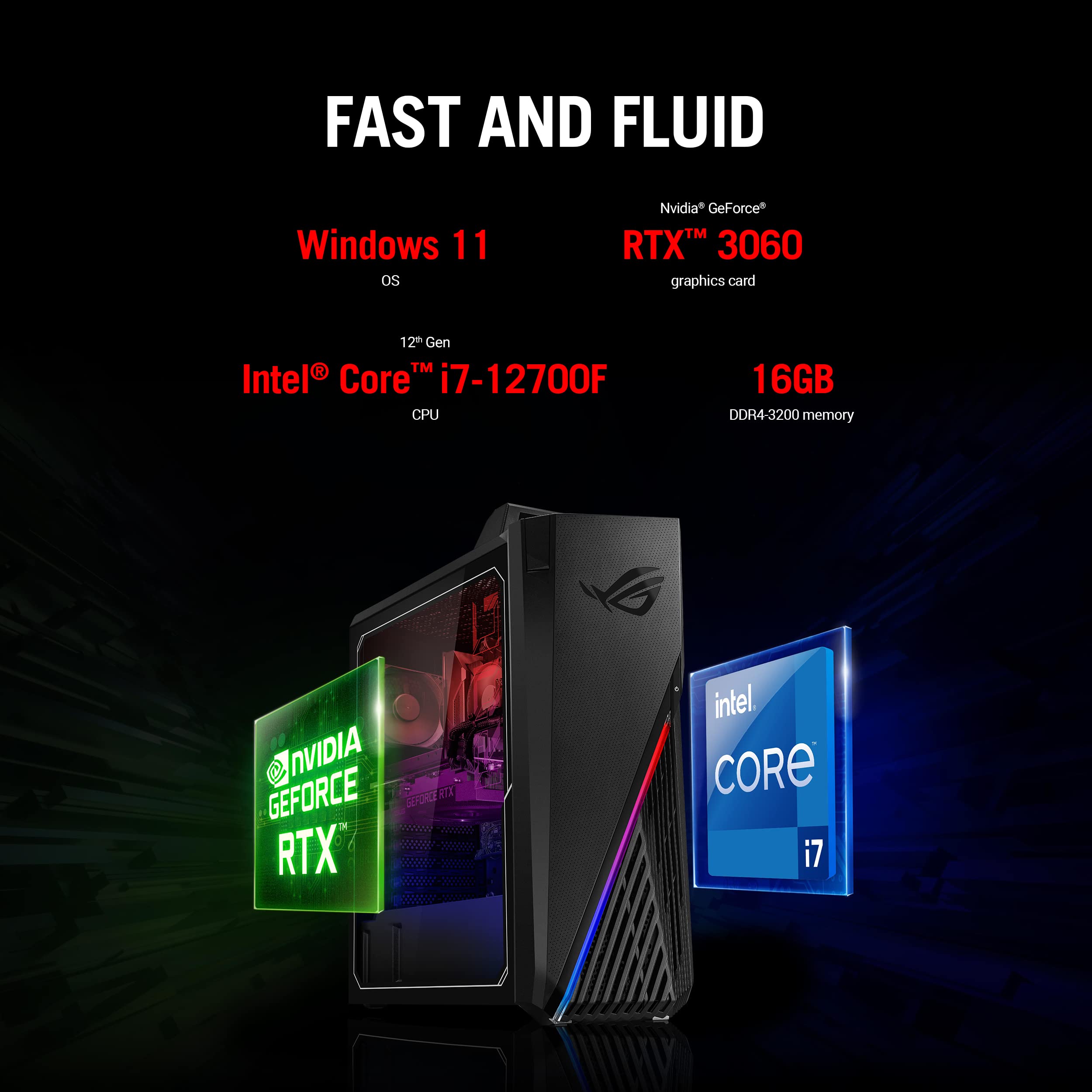 Mua ASUS - ROG Strix G15 Gaming Desktop, Intel Core i7-12700F 12-Core 4 ...