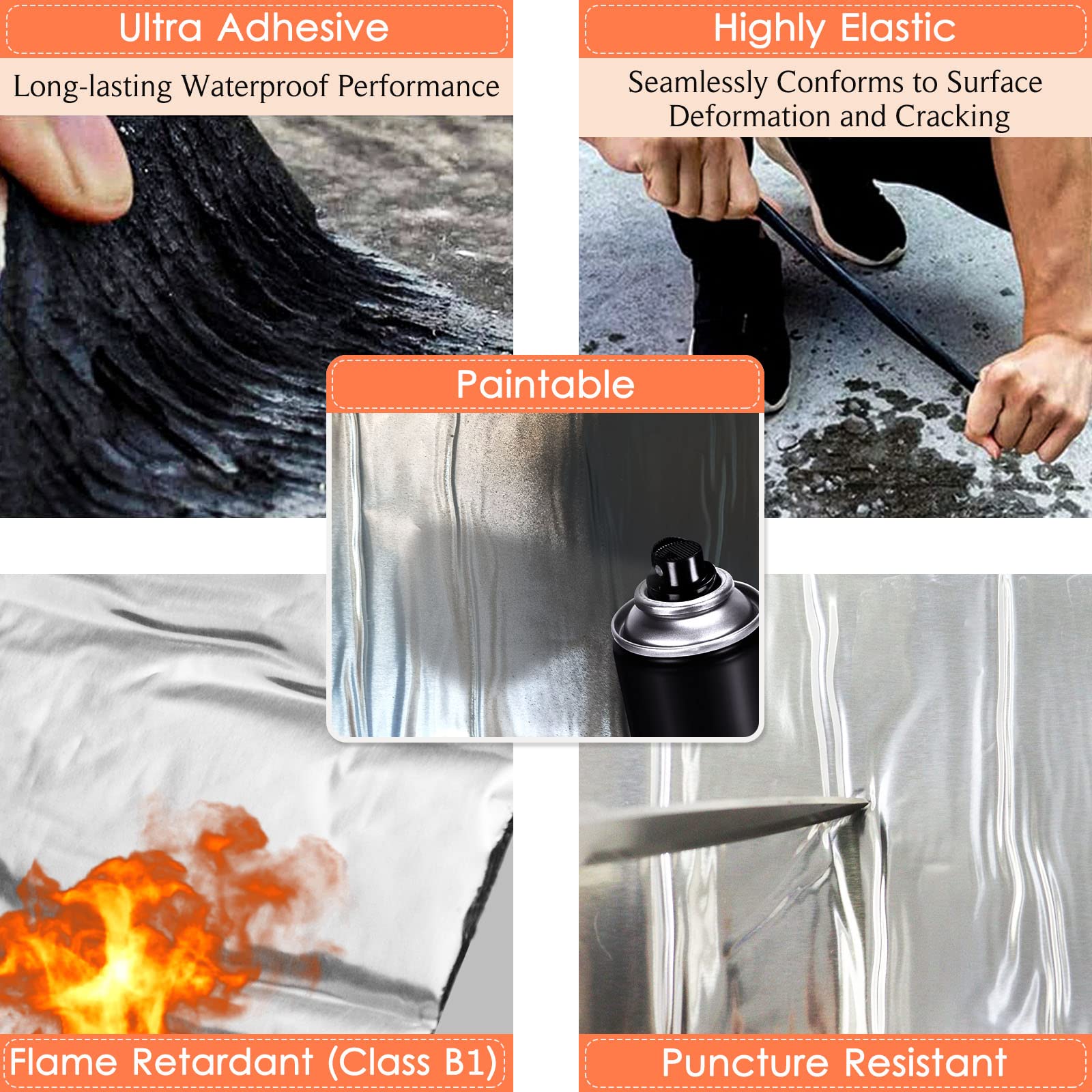 Mua BXI Flashing Roll Tape Membrane, 6 inches X 32 Feet Thick ...