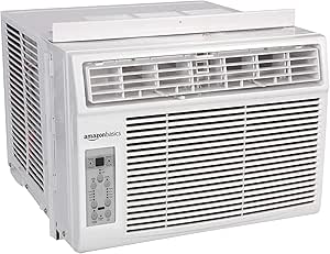 Amazon.com: Amazon Basics Window-Mounted Air Conditioner with Remote ...