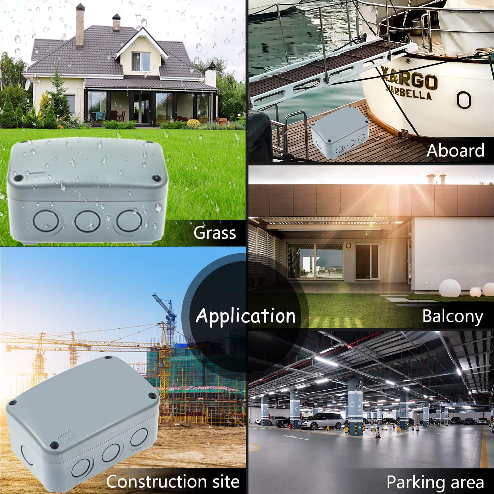 Mua Outdoor Junction Box,Nineleaf IP66 Weatherproof Electrical Project ...