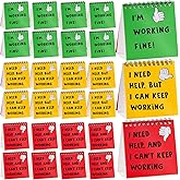 Amazon.com : Harloon 24 Pcs I Need Help Mini Flip Chart Signs Self ...