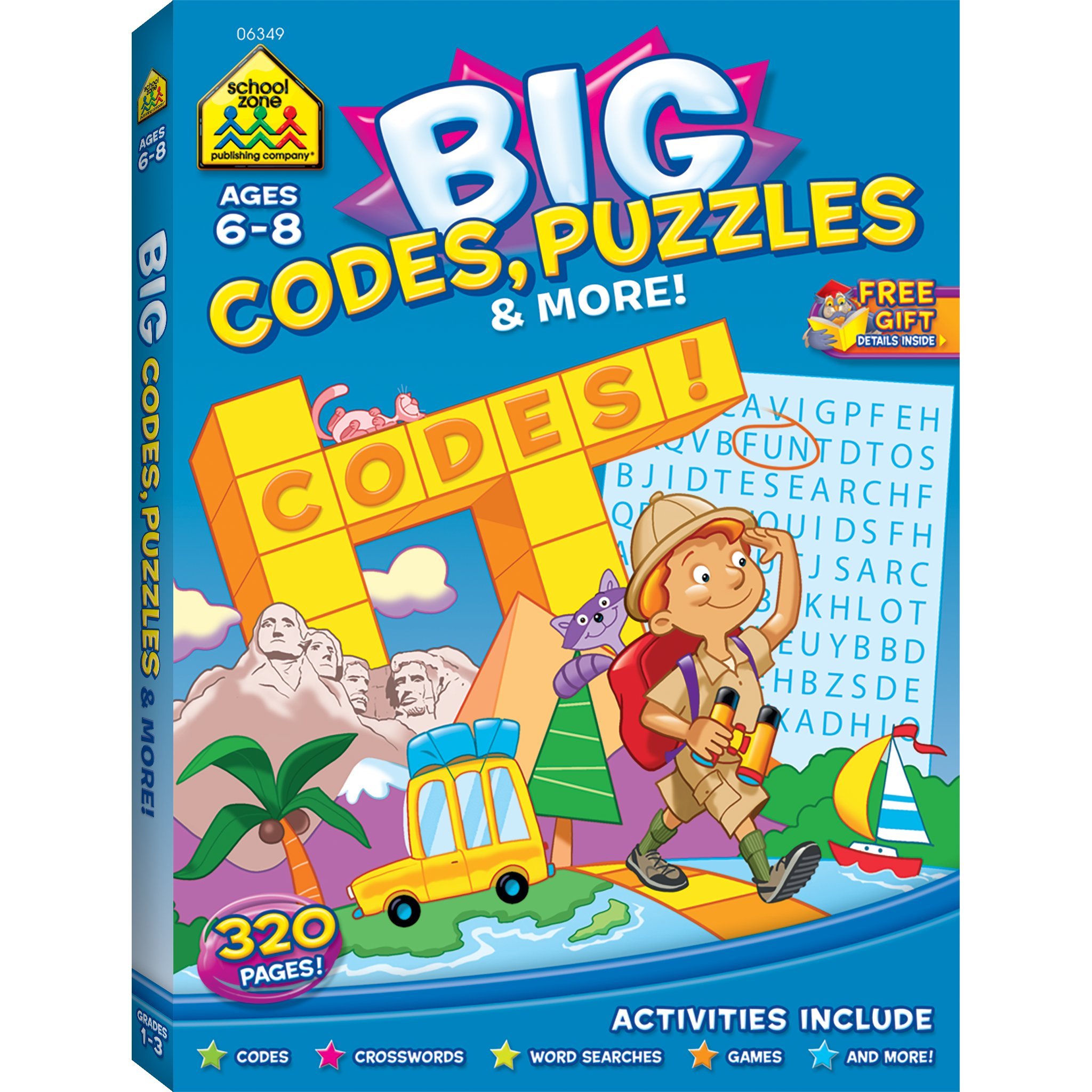 Mua School Zone - Big Codes, Puzzles & More Workbook - 320 Pages, Ages ...