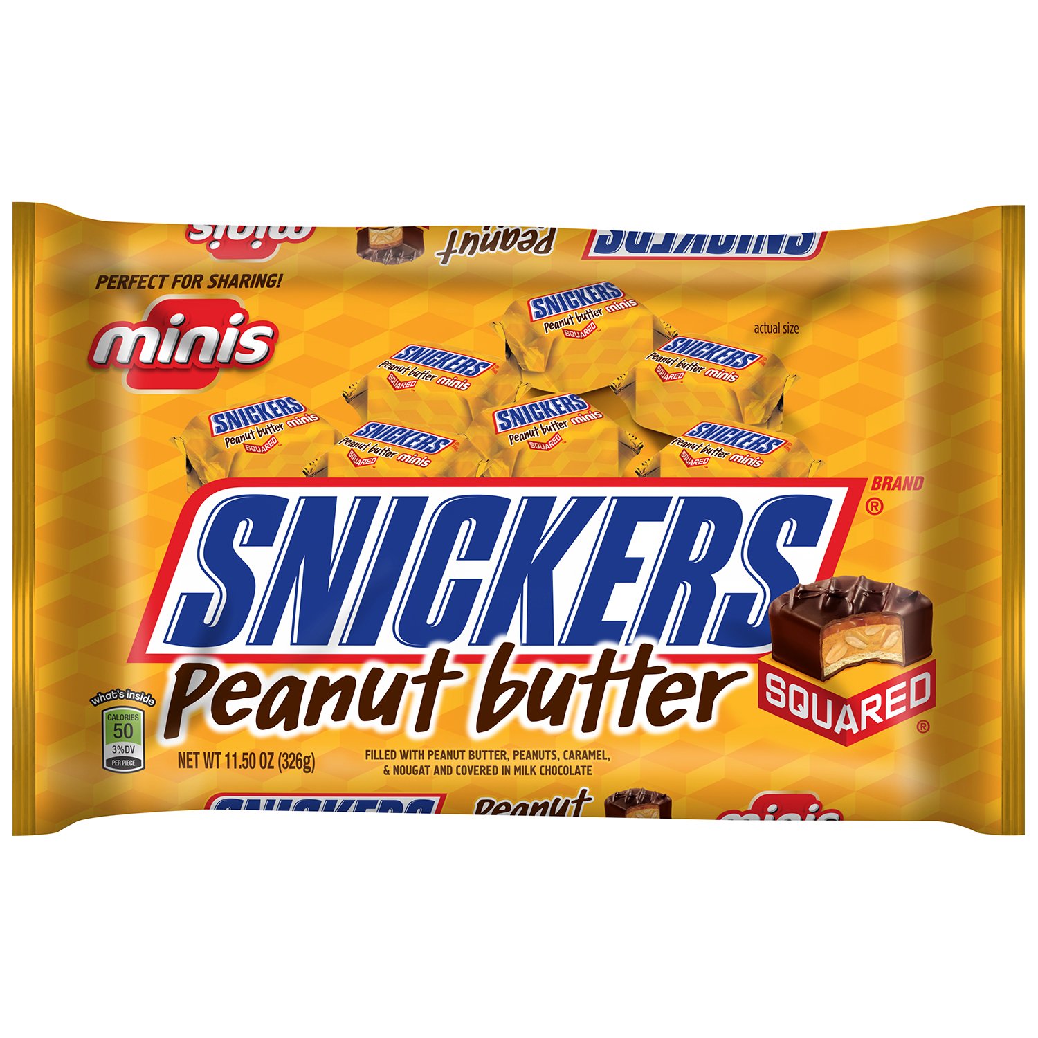 Amazon.com: SNICKERS Crunchy Peanut Butter Squared Minis Size Chocolate ...