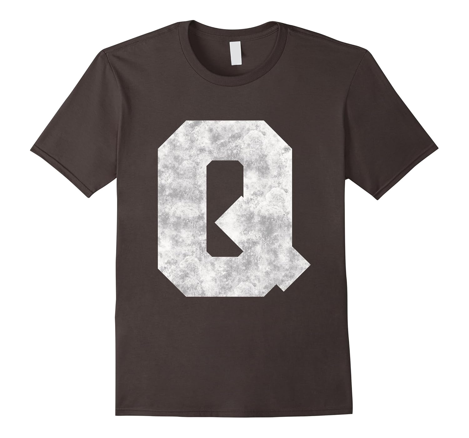 Big Distressed Capital Letter Q Alphabet Initials T-shirt-CD – Canditee