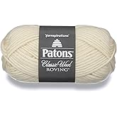 Amazon.com: Patons Classic Wool Roving Yarn, 3.5 oz, Natural, 1 Ball