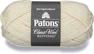 Amazon.com: Patons Classic Wool Roving Yarn, 3.5 oz, Aran, 1 Ball