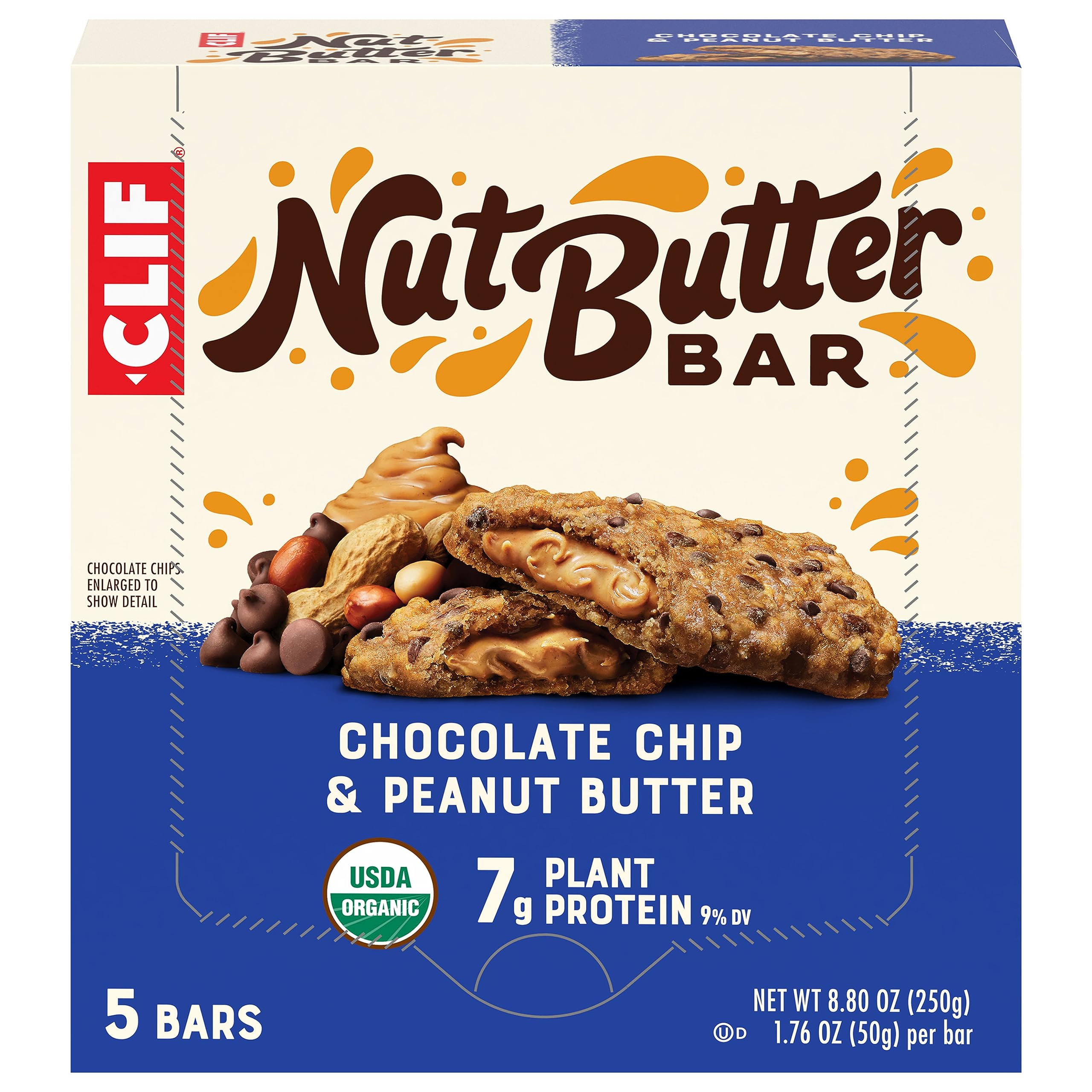 Mua CLIF Nut Butter Bar - Chocolate Chip & Peanut Butter - Filled ...