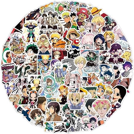 Mua 100 PCS Anime Stickers for Kids, Cartoon Waterproof Stickers for ...
