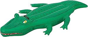 Amazon.com: H2OGO! Crocodile Rider Inflatable Pool Float : Toys & Games