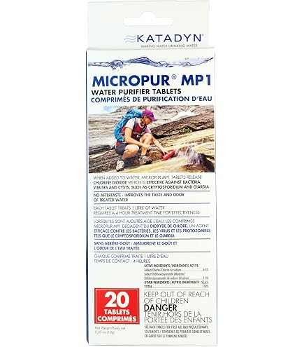 Water Purifier Survival Ef-Chlor 67 Mg Water Purification Tablets ...