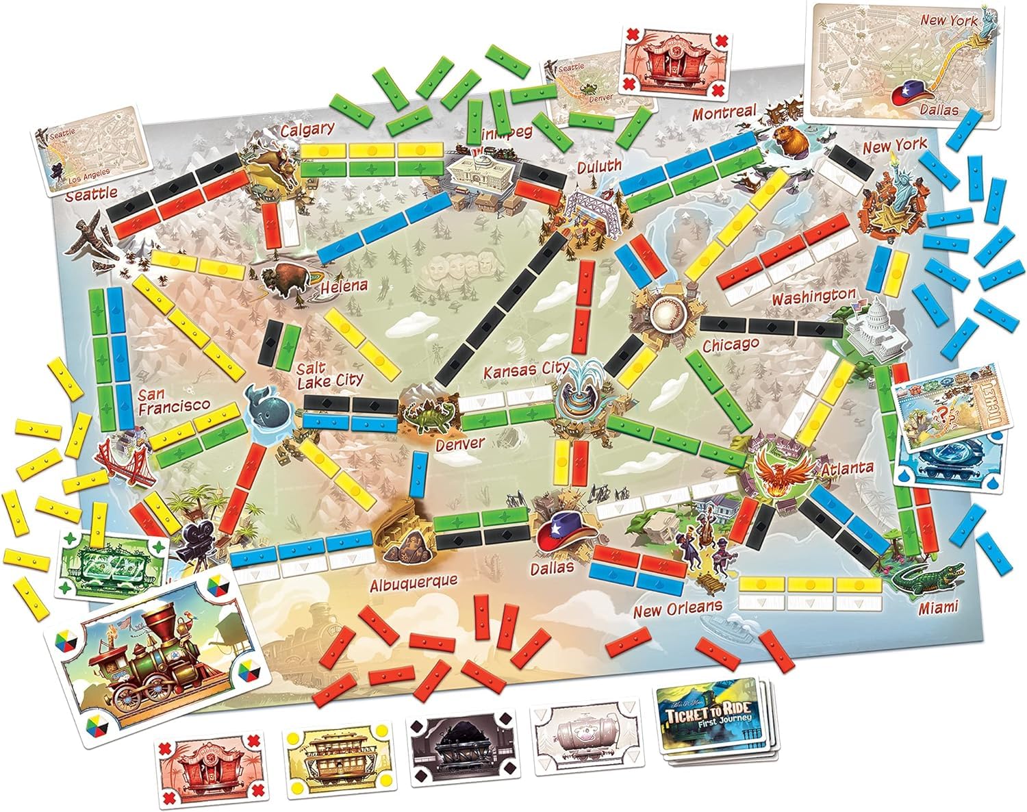 Mua Ticket to Ride First Journey Board Game - Fun and Easy for Young ...