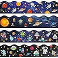 Amazon.com: AnyDesign 69Ft Outer Space Bulletin Board Borders 4 Designs ...