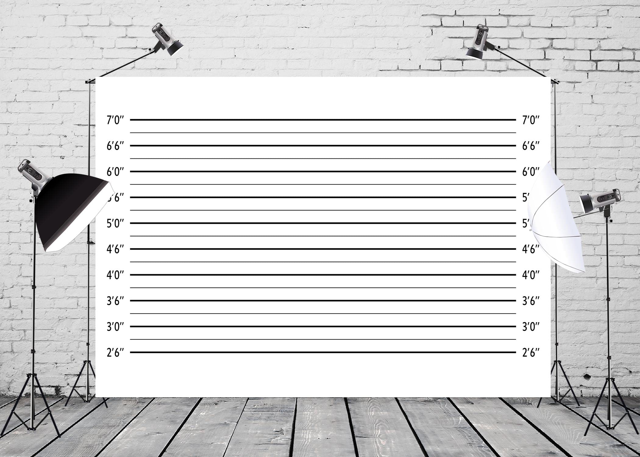 Mua BELECO 9x6ft Fabric Mugshot Backdrop Police Lineup Height Charts ...