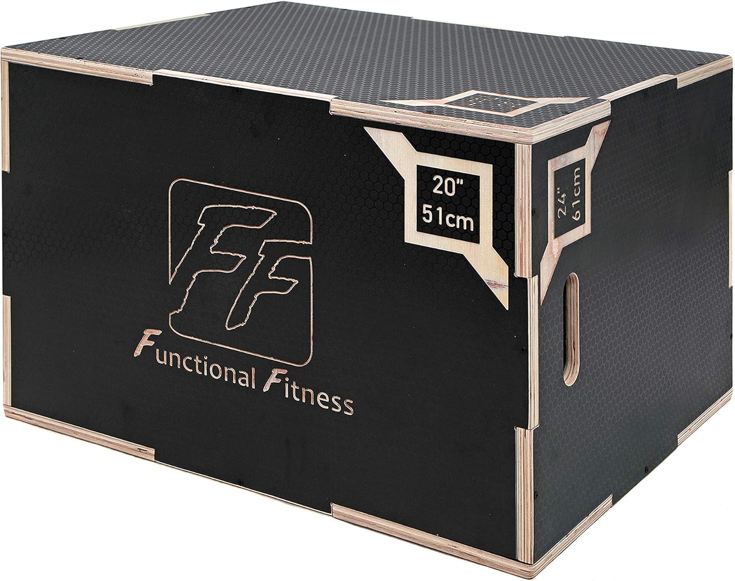FunctionalFitness Non-Slip Black Wooden Plyo Box – 3 in 1 – Ideal For ...
